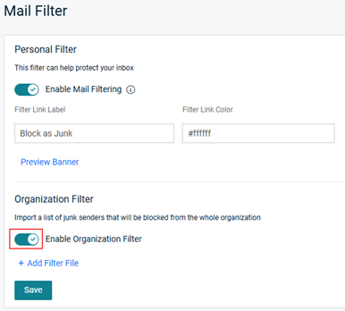 Setting up the Personal Spam Filter for graymail filtering